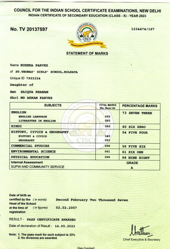 Loreto College Application Form For Admission 2023-2024