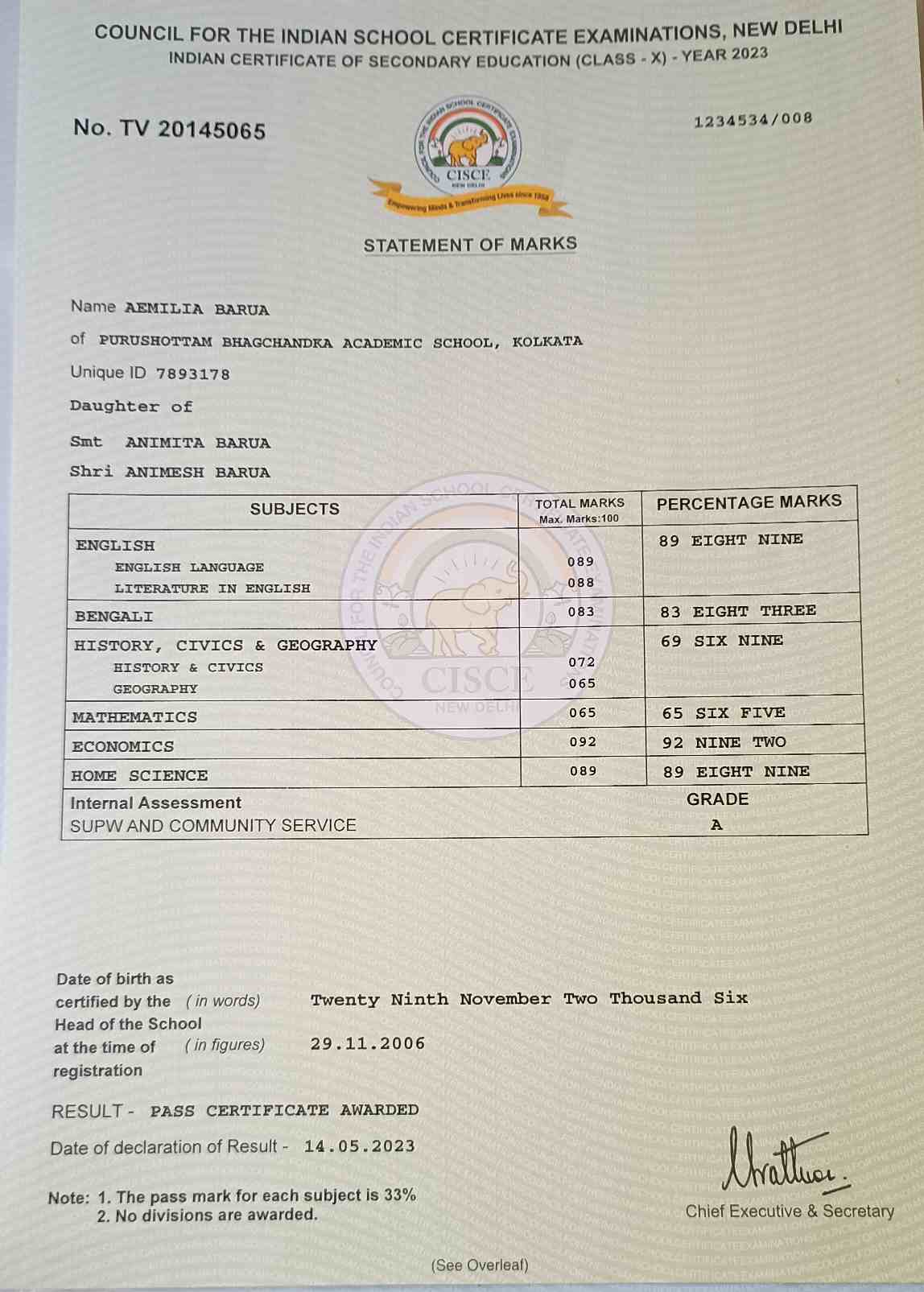 Loreto College Application Form For Admission 2023-2024